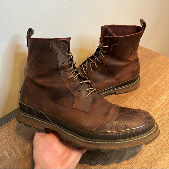 Sorel | Shoes | Mens Sorel Madson Wingtip Leather Boot Chipmunk ...